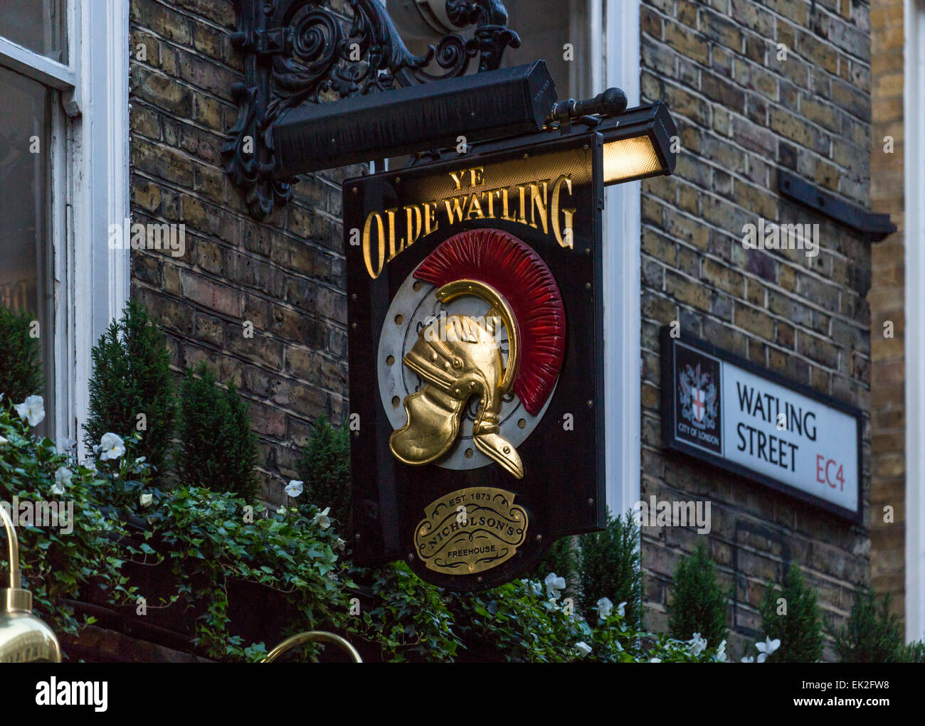 Ye Olde Watling Pub, London Stock Photo - Alamy