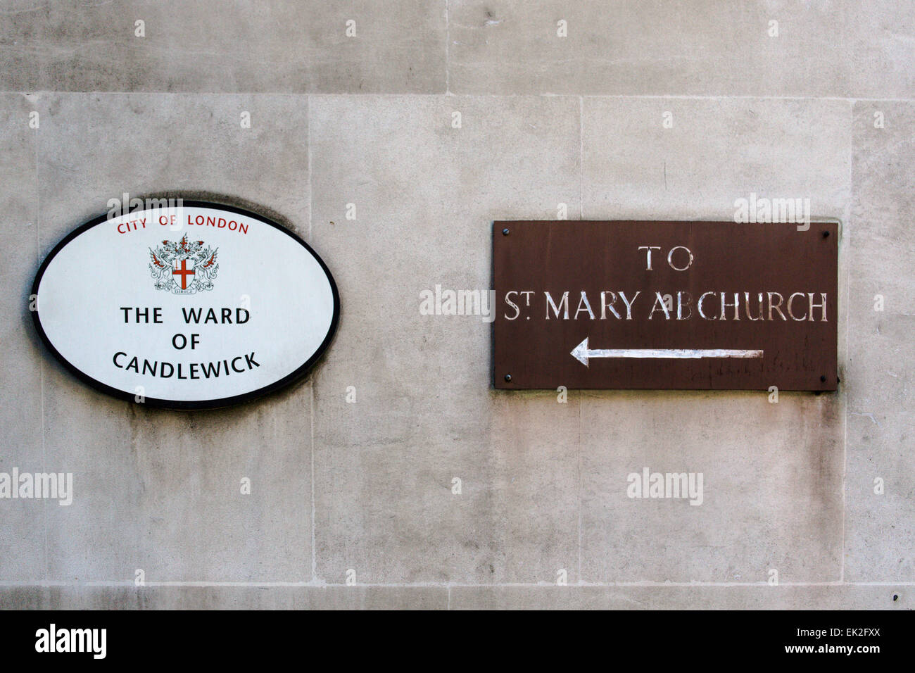 Street Signs, City of London Stock Photo - Alamy