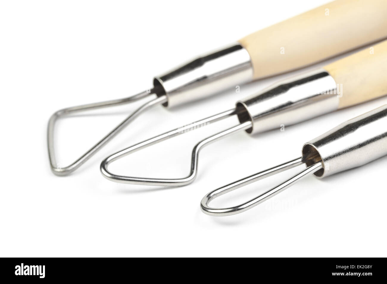 artists sculpting metallic tools isolated on white background Stock ...