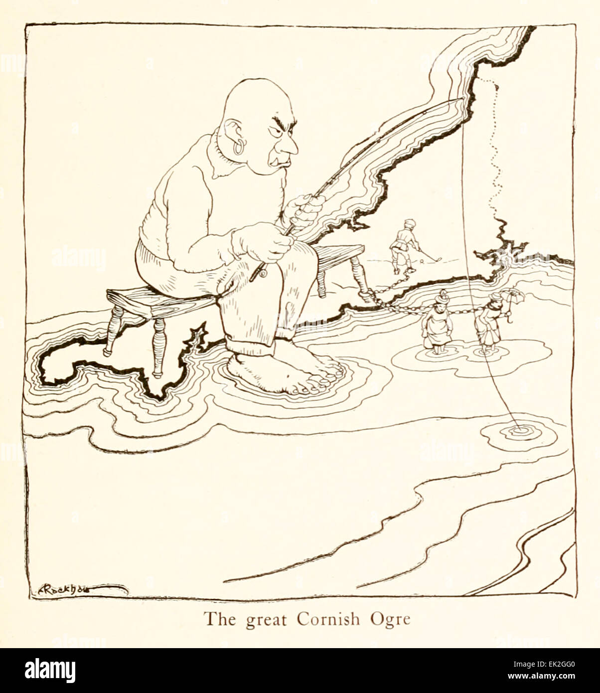 The great Cornish Ogre - Illustration by Arthur Rackham (1867-1939 ...