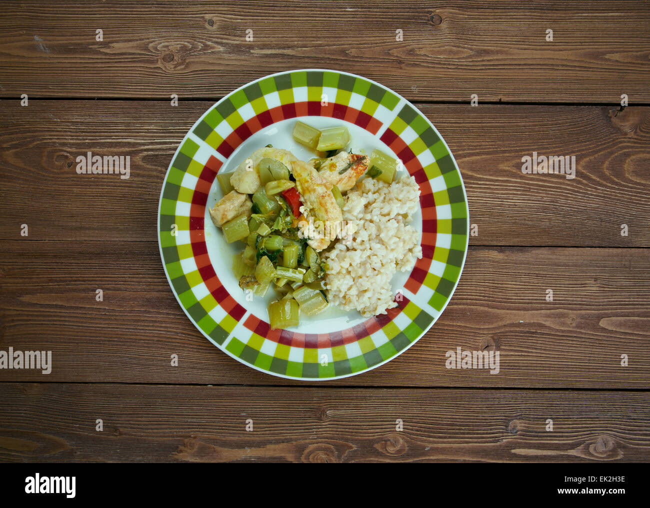 Khoresh Karafs - Celery Stew.delicious Iranian dish Stock Photo - Alamy