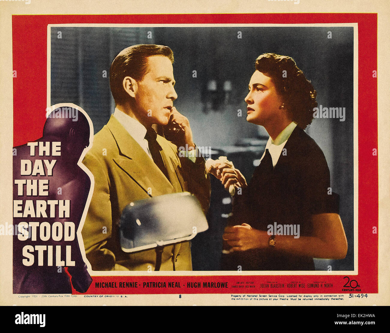 The Day the Earth Stood Still - Movie Poster Stock Photo - Alamy