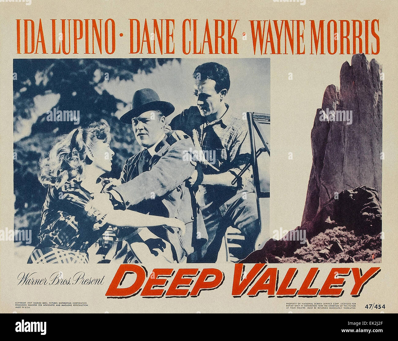 Deep Valley - Movie Poster Stock Photo - Alamy