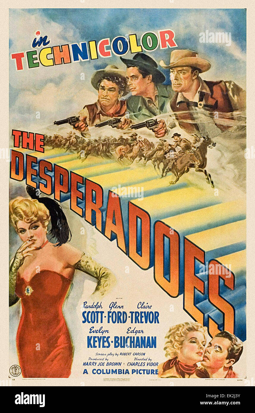 The Desperadoes - Movie Poster Stock Photo - Alamy