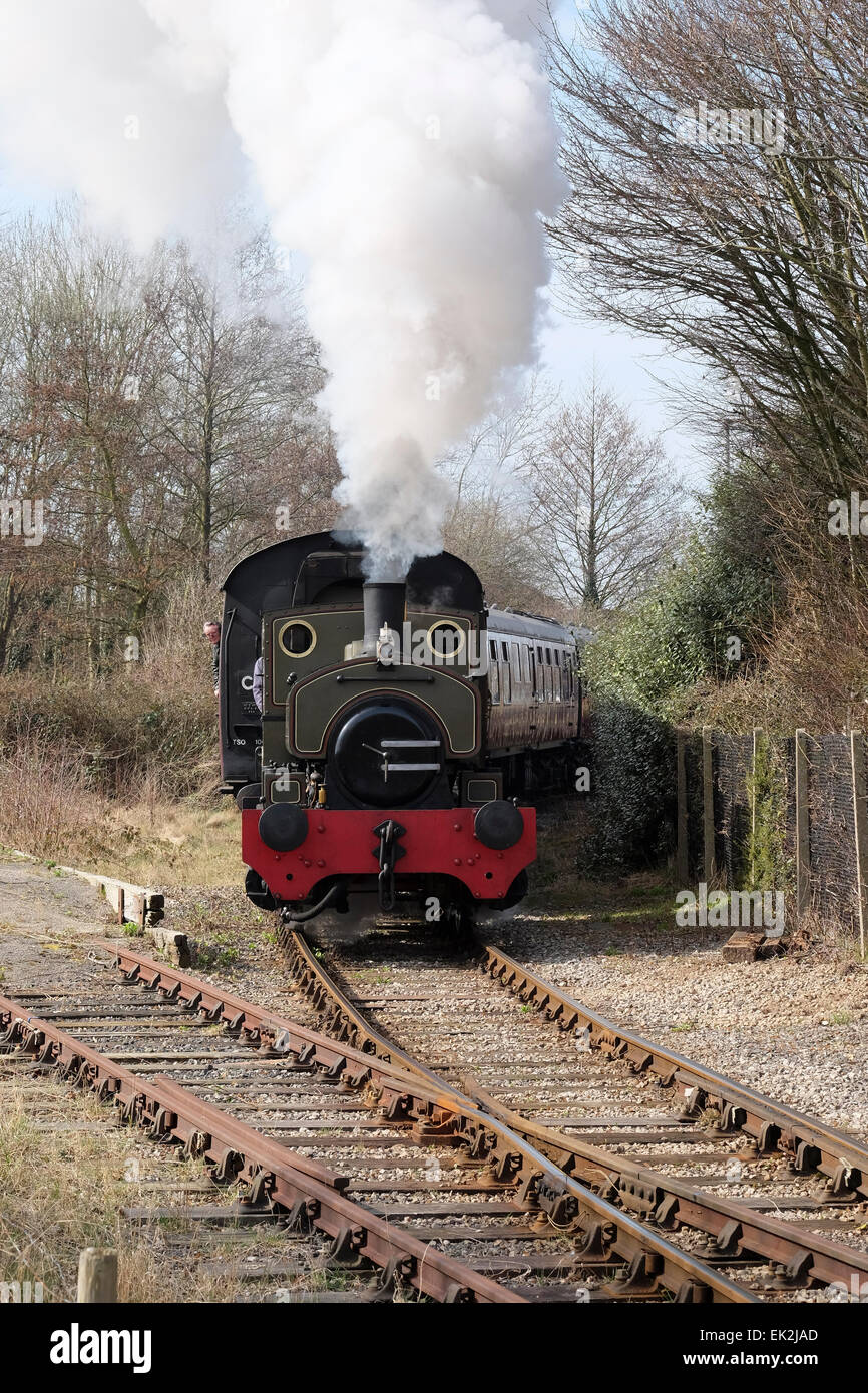 Preston, Lancashire: The John Howe steam locomotive on the track at the ...