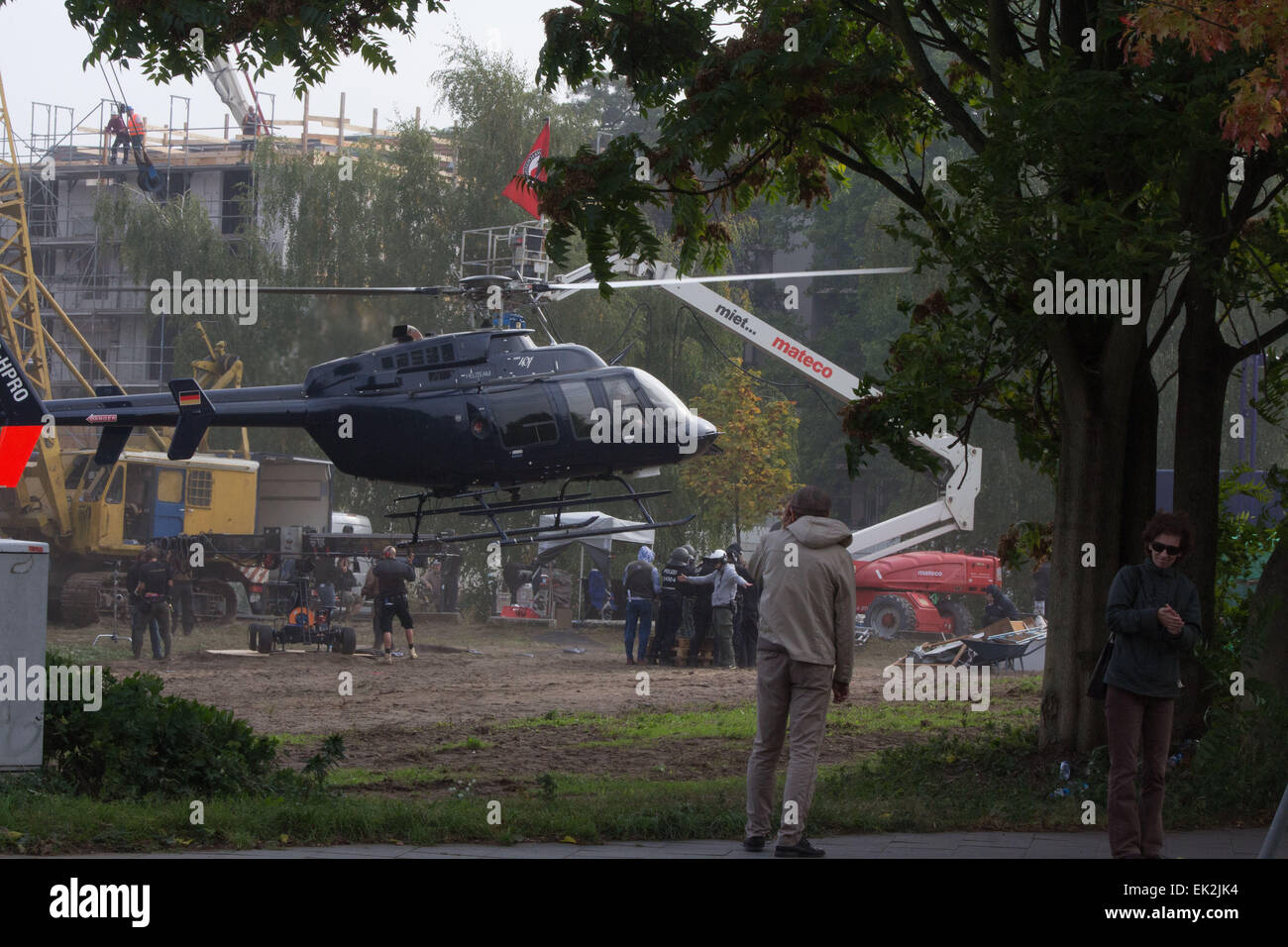 On the set of the movie 'Der Nanny' in Alt Stralau. Featuring ...