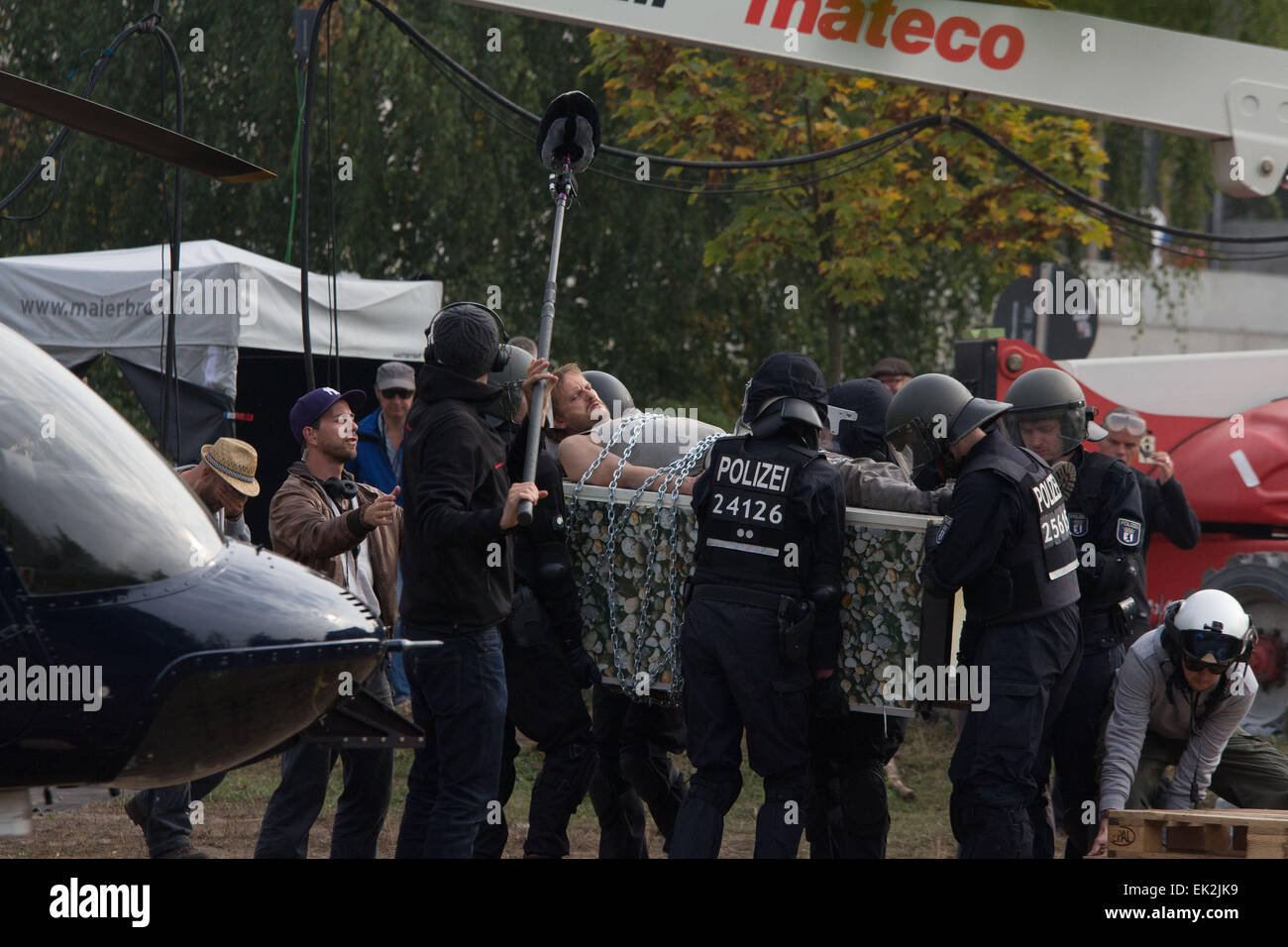 On the set of the movie 'Der Nanny' in Alt Stralau. Featuring ...