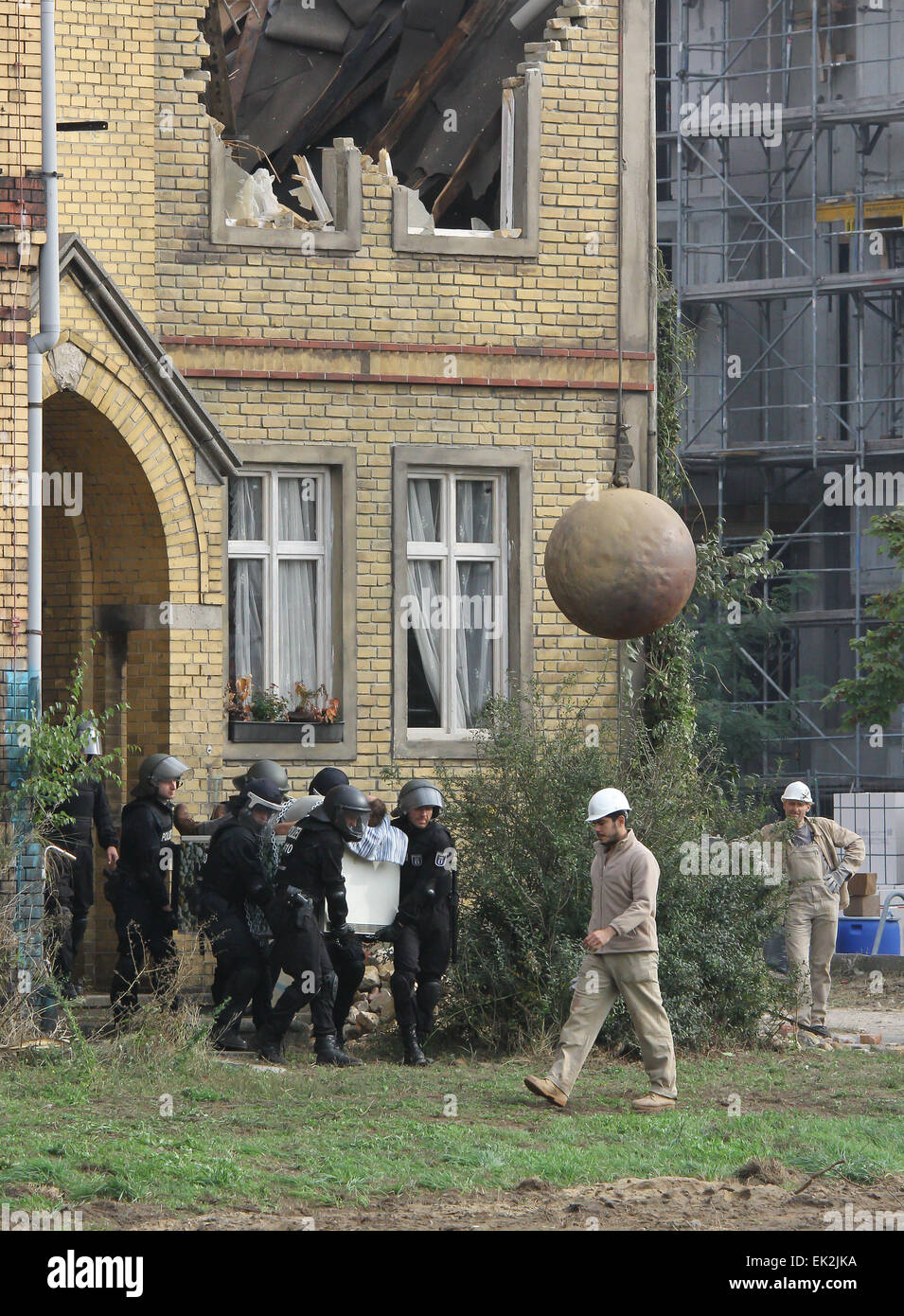 On the set of the movie 'Der Nanny' in Alt Stralau. Featuring ...