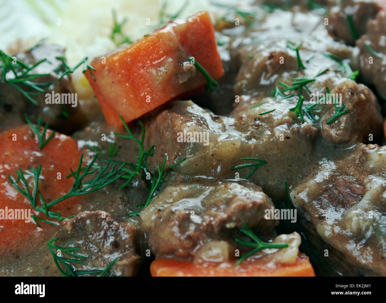 Daube stew - classic Provença French stew made with inexpensive beef ...
