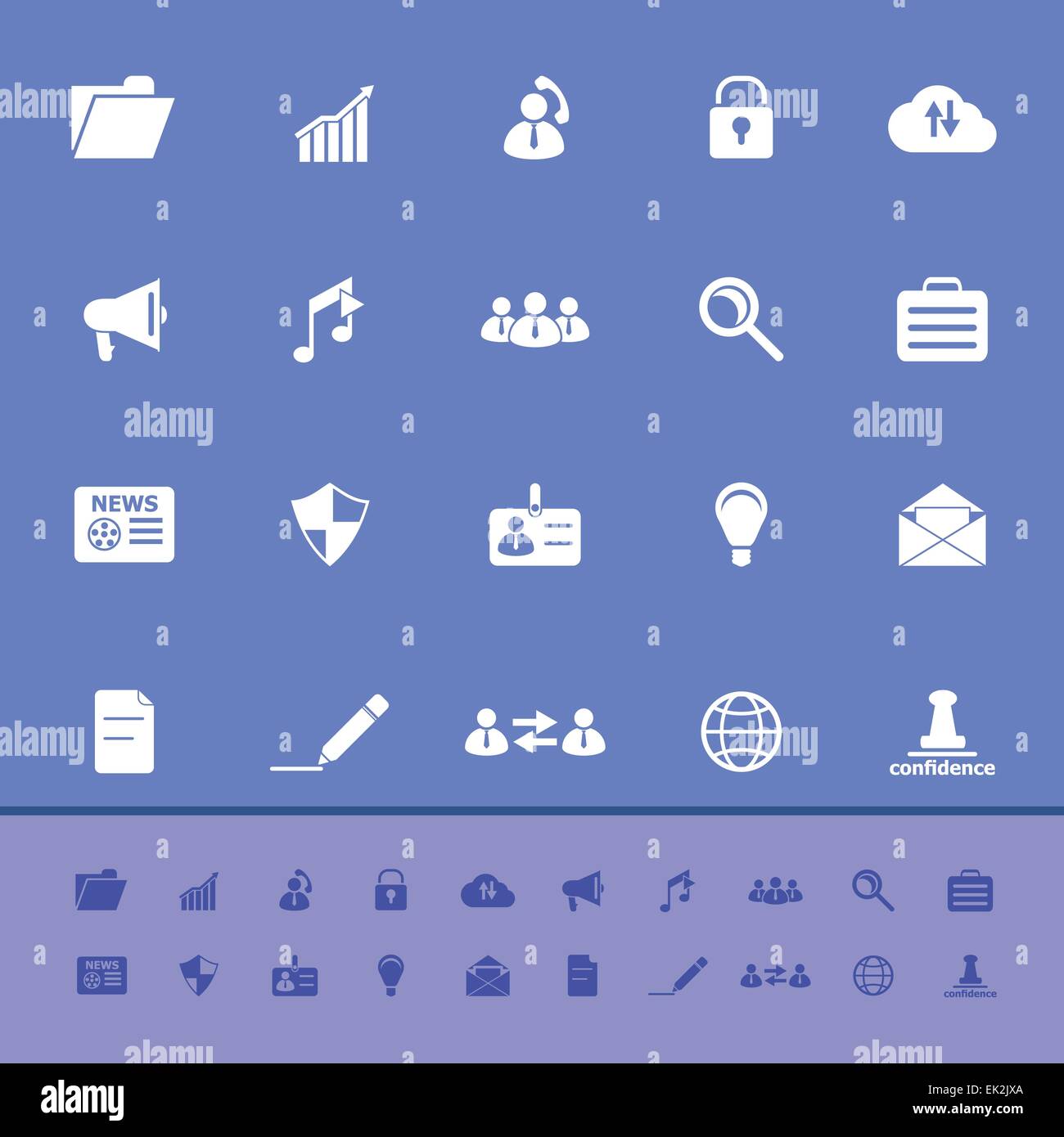 General document color icons on blue background, stock vector Stock ...