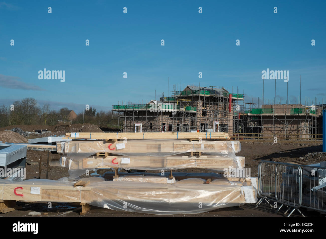 Preston lancashire house building programme hi-res stock photography ...
