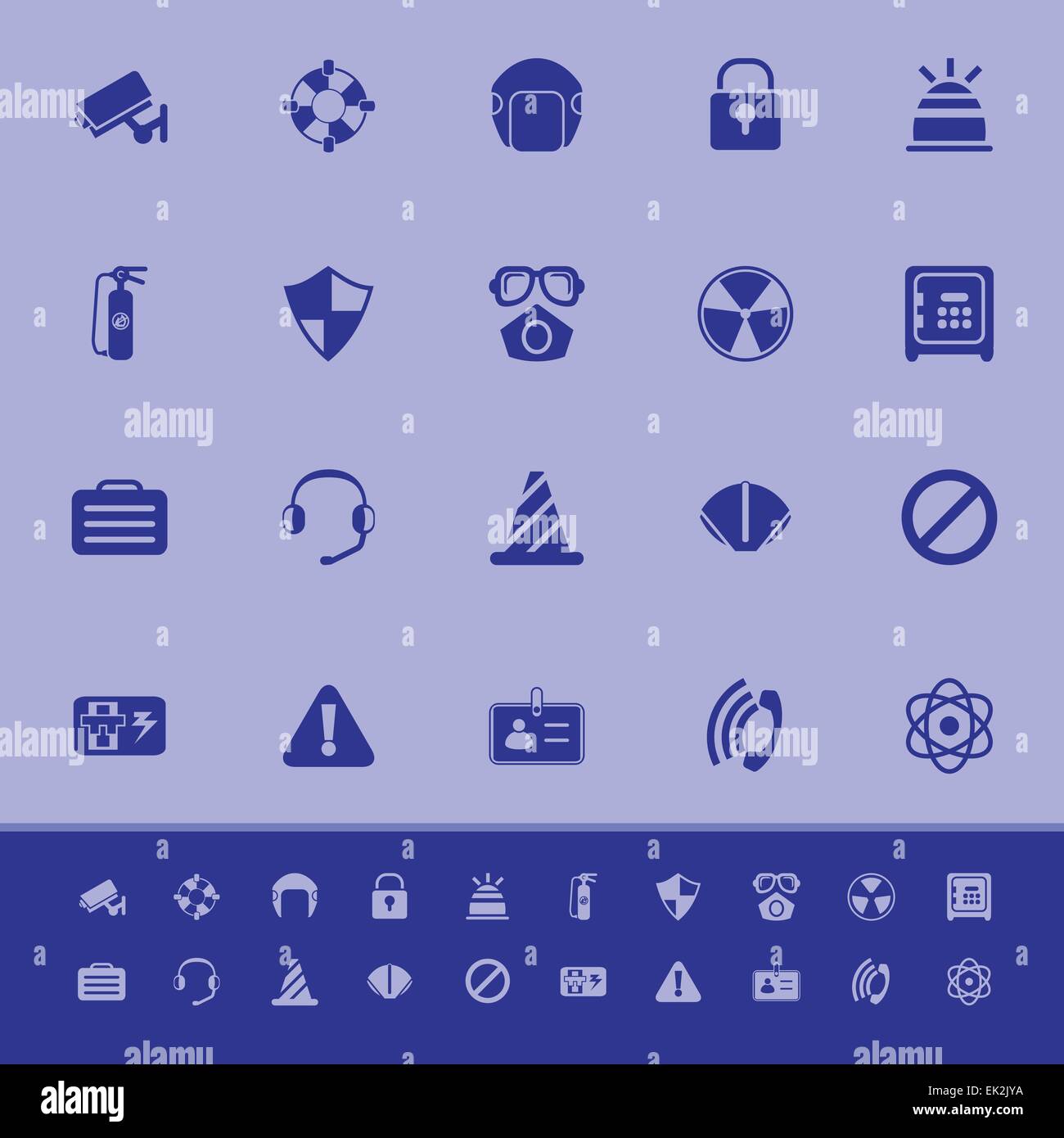 Safety icons on color Stock Vector Images - Alamy