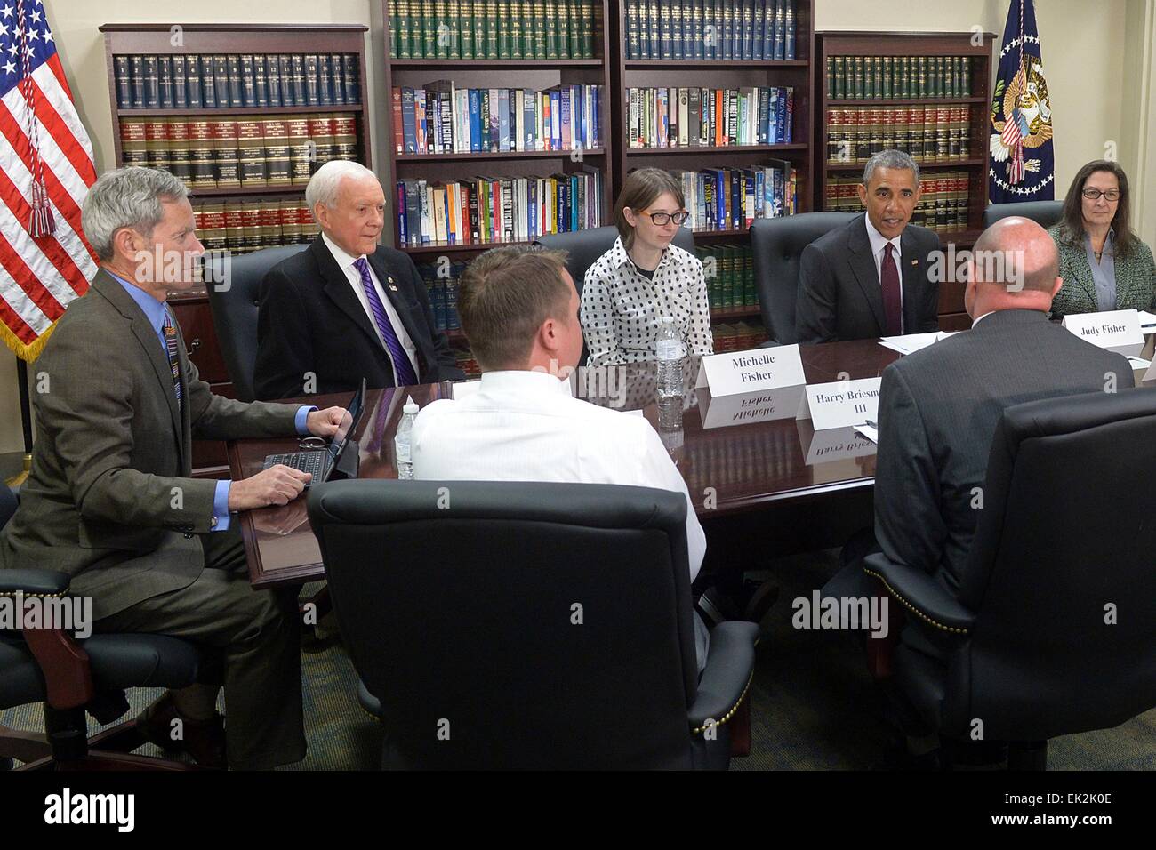 US President Barack Obama speaks with 75th Civil Engineer Group ...