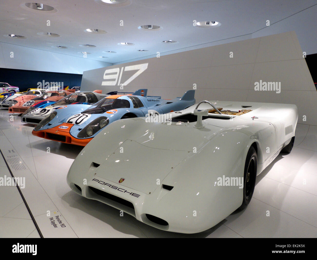 Germany Stuttgart Porsche Museum display Stock Photo - Alamy