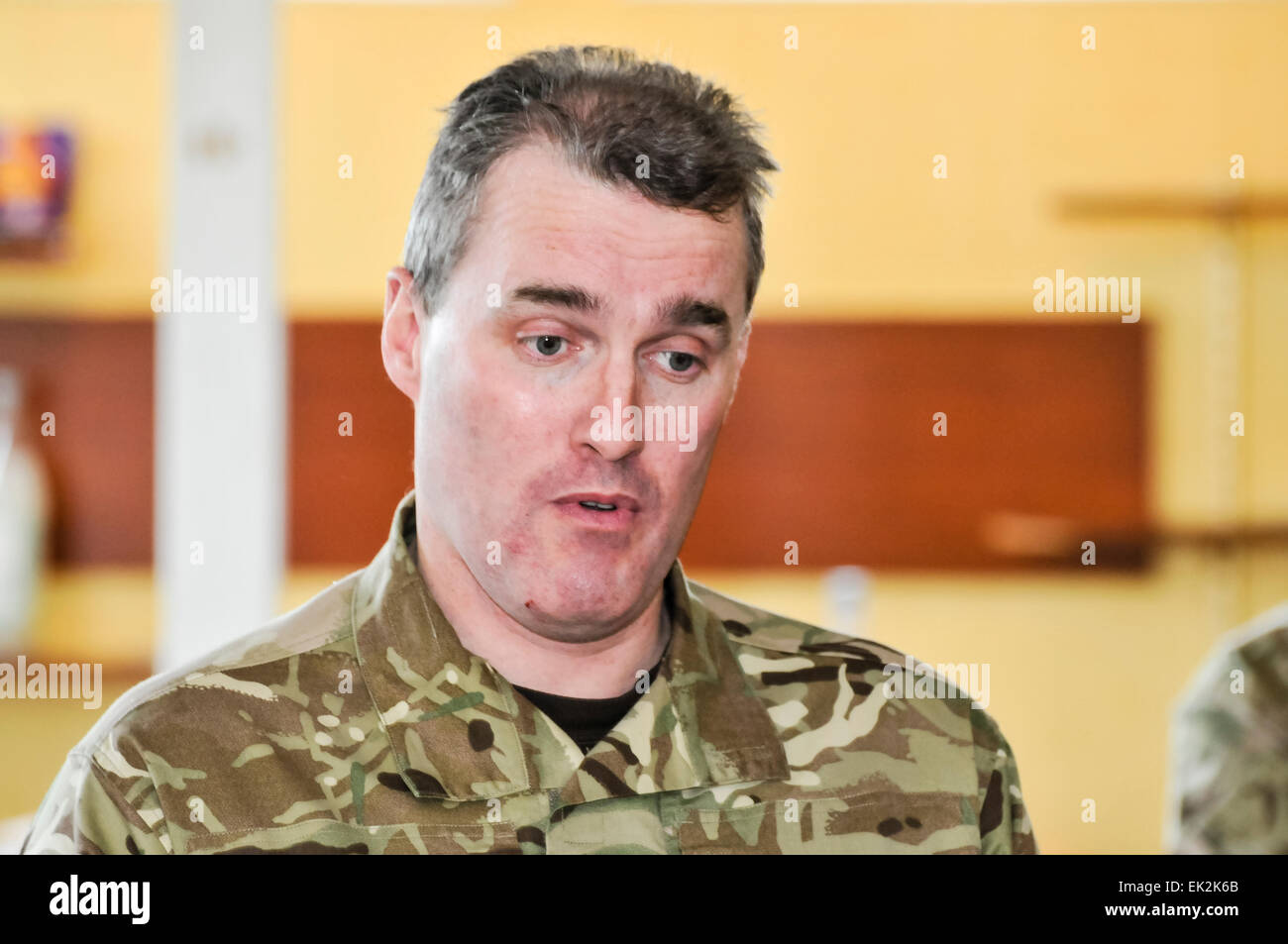 Lt. Col. Owen Lyttle, 2nd Battalion Royal Irish Regiment Stock Photo ...