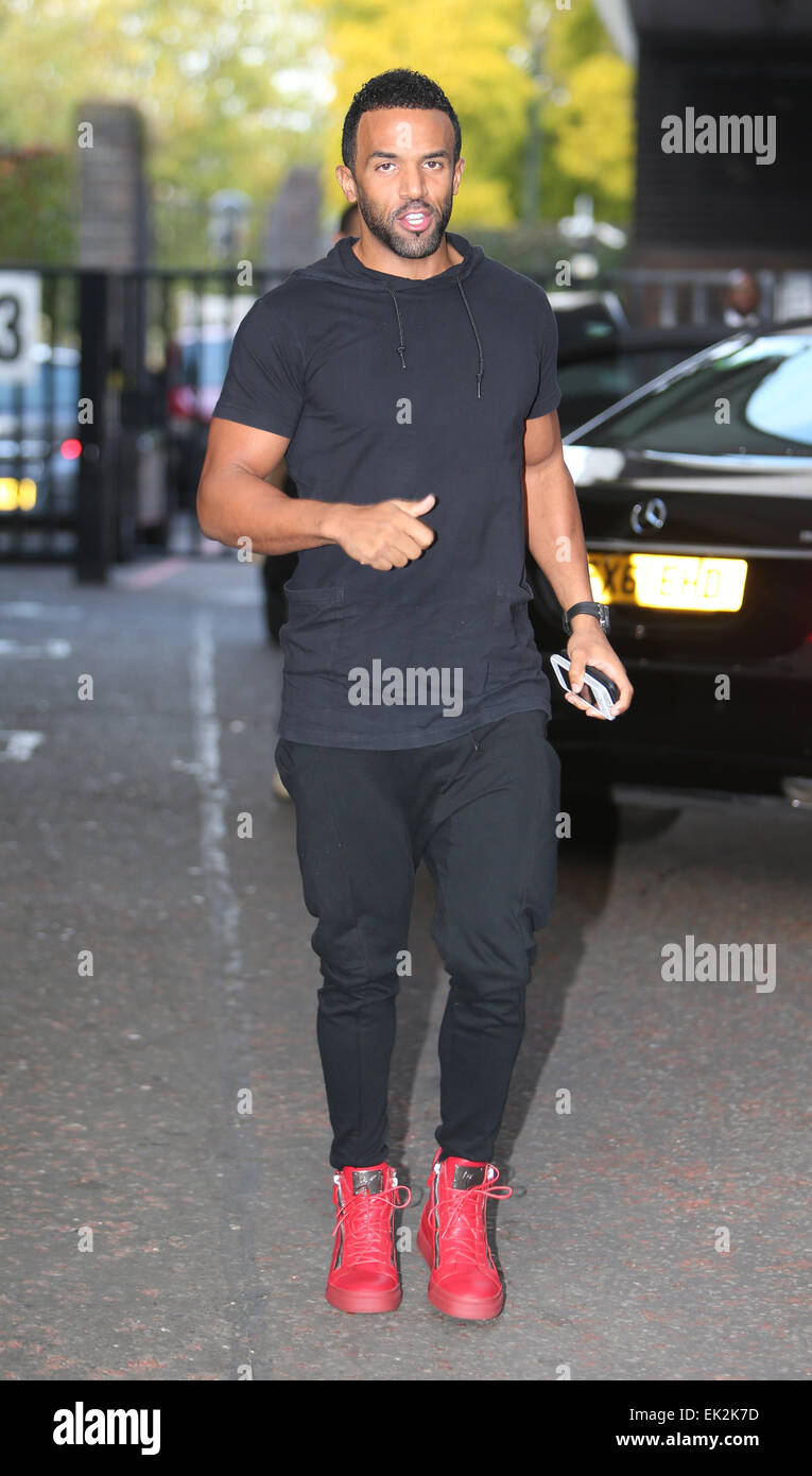 Craig David outside ITV Studios Featuring: Craig David Where: London ...