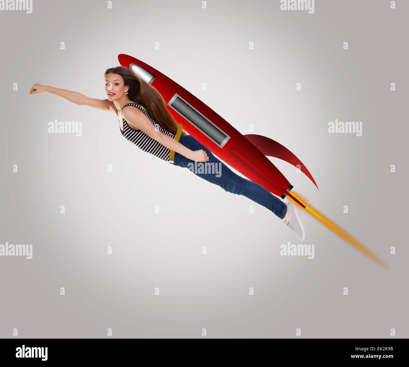 Cartoon happy rocket hi-res stock photography and images - Alamy