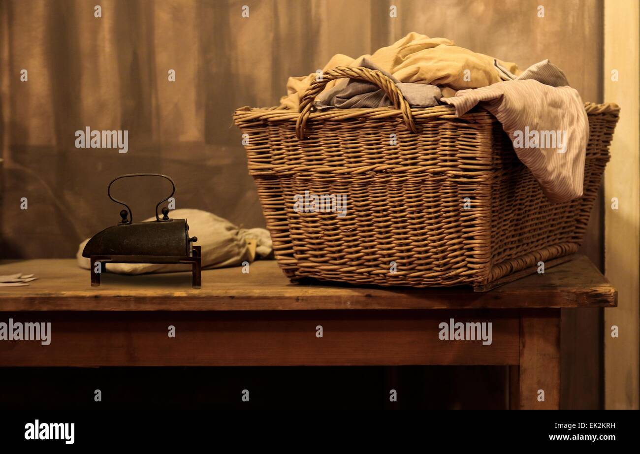 Old Laundry Basket High Resolution Stock Photography and Images - Alamy