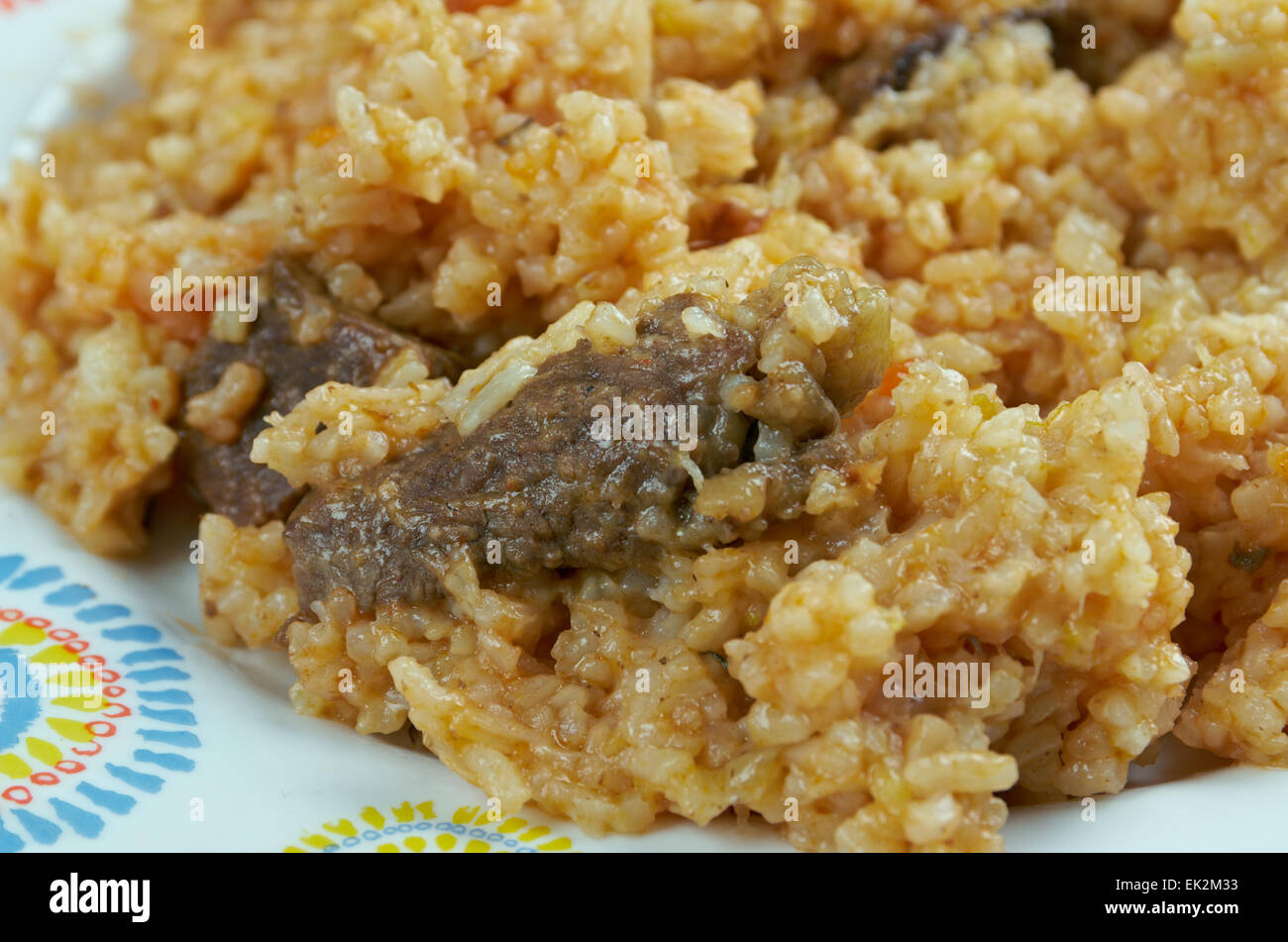 Chegdermeh - Turkmen traditional food is cooked simultaneously with ...