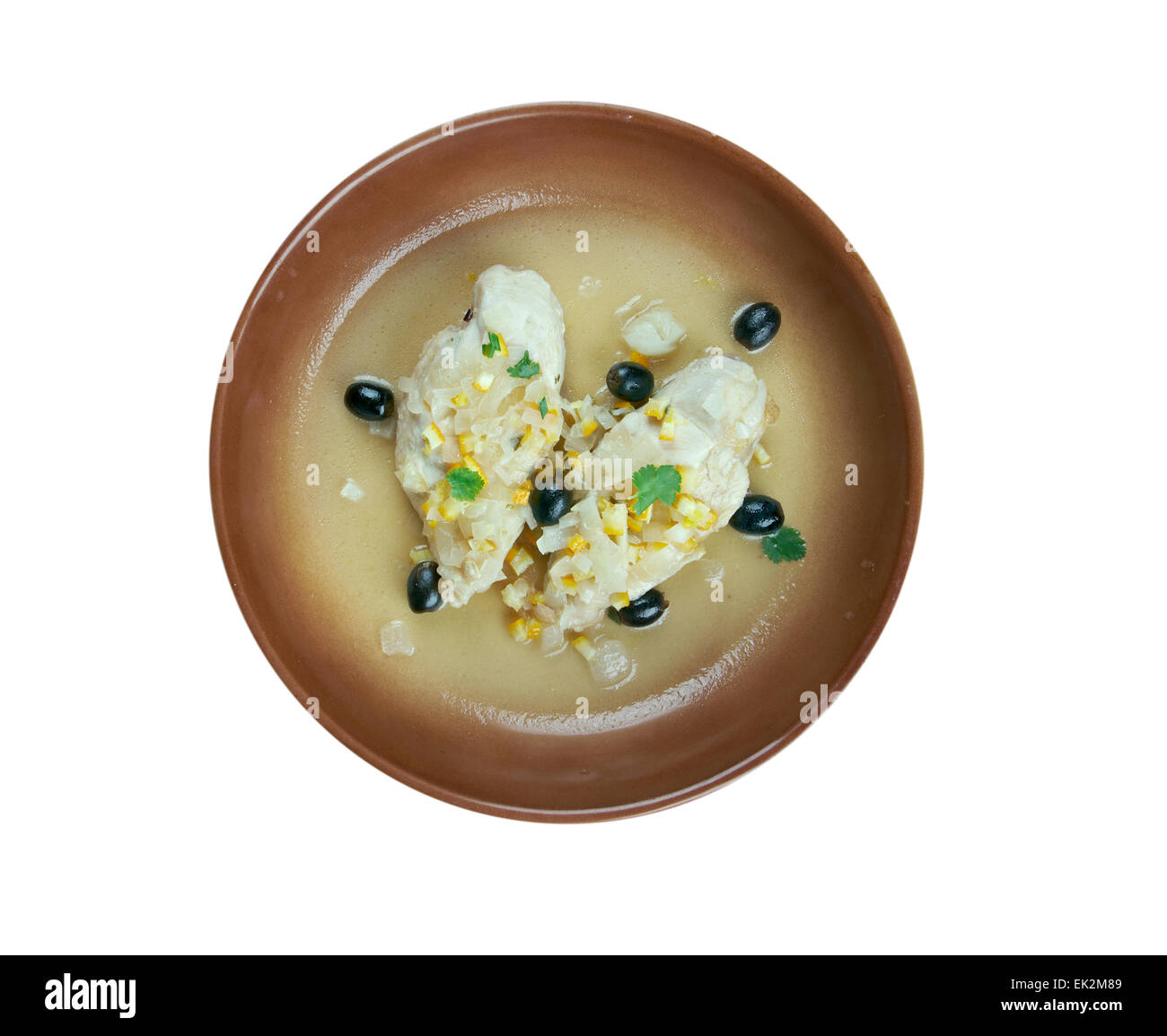 Djej Makalli - Moroccan Chicken with Preserved Lemon and Olives Stock ...