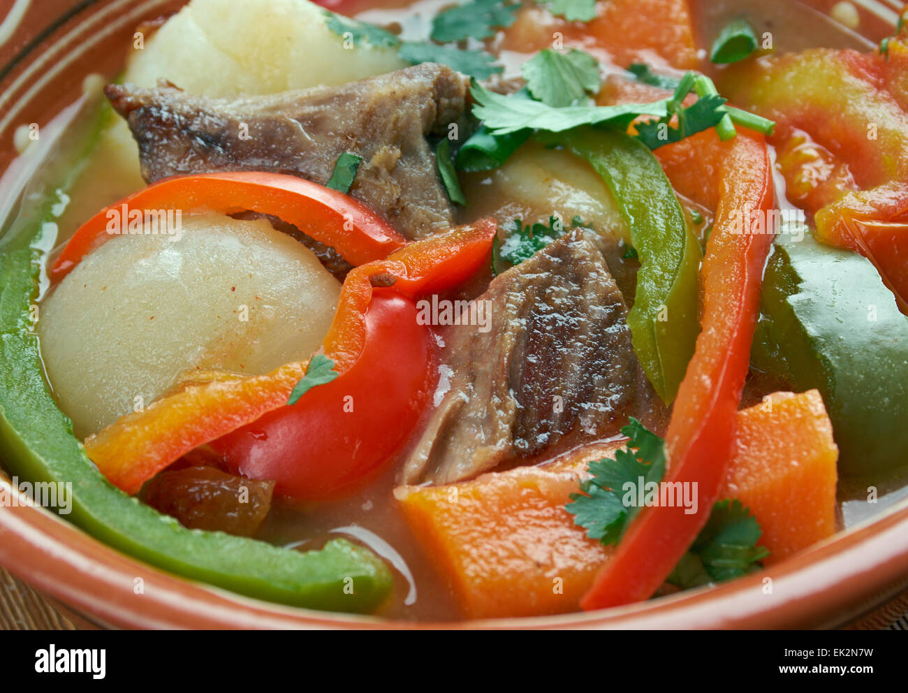 Philadelphia Pepper Pot - thick stew of beef tripe, vegetables, pepper ...