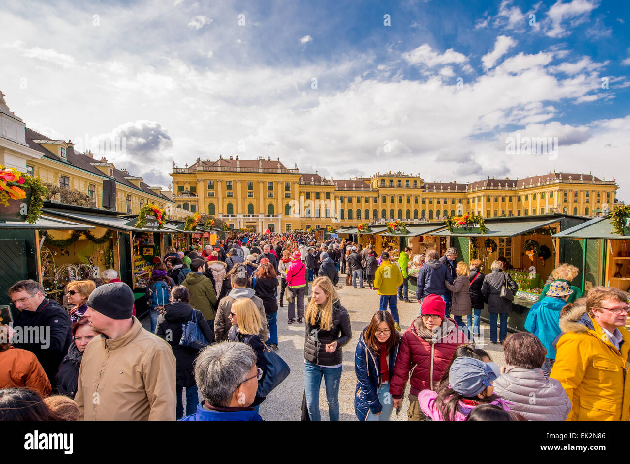 Vienna, Schoenbrunn castle, Easter Market, Ostermarkt, Austria, 13 ...