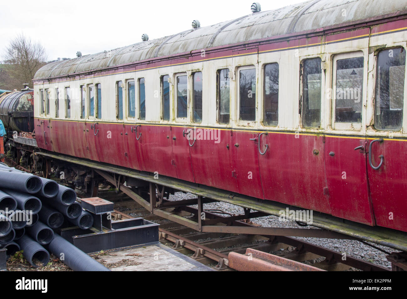 An Old Steam Train Carriage Stock Photo - Alamy