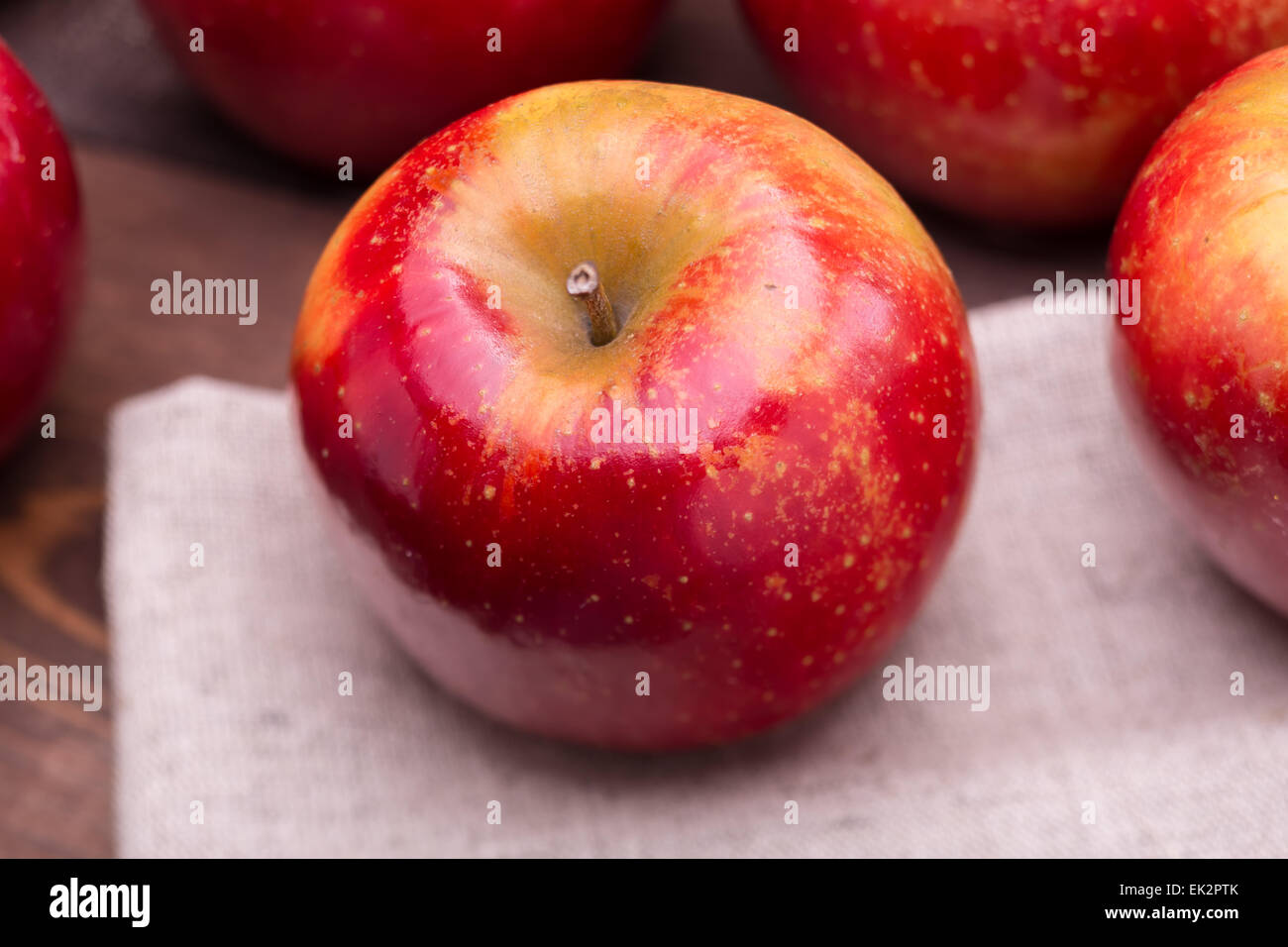 red ripe apples Stock Photo - Alamy