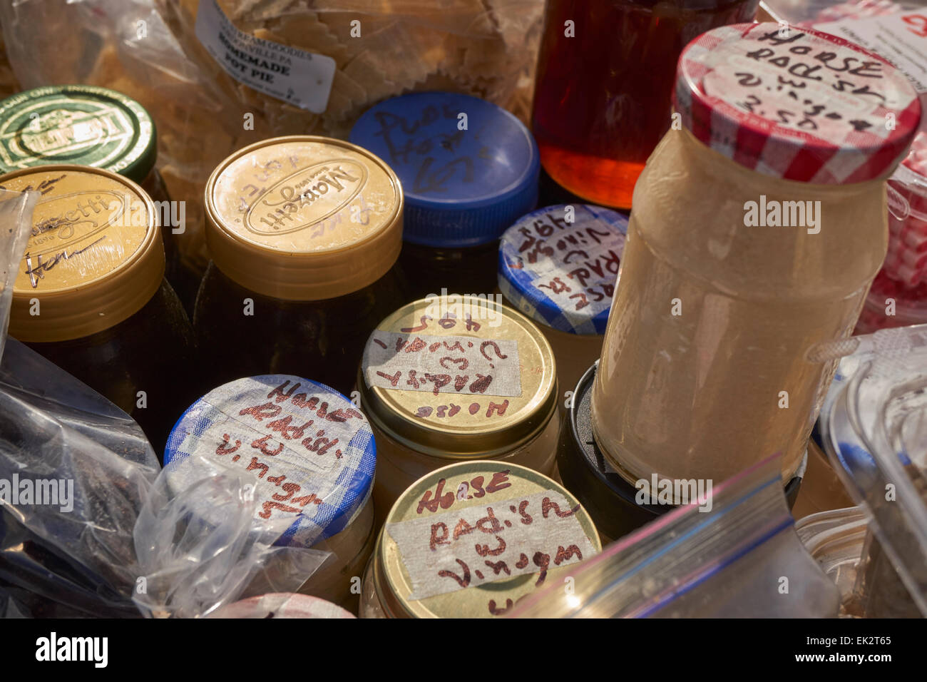 Homemade condiments for sale, Amish country, Lancaster County ...