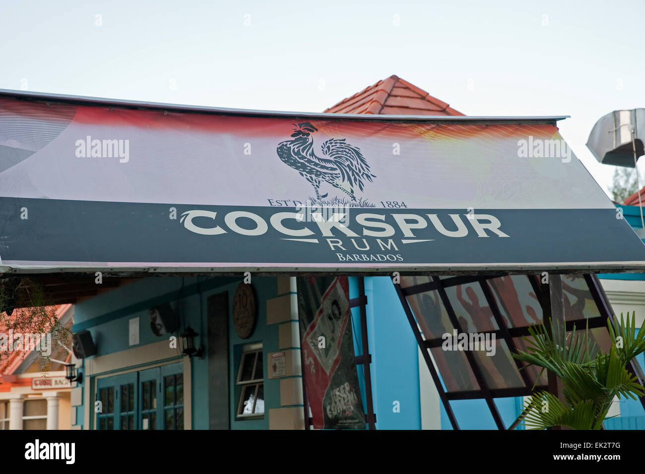 Cockspur Rum sign in Barbados Stock Photo - Alamy