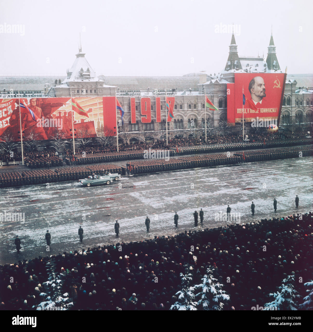 Anniversary October Revolution Parade High Resolution Stock Photography ...