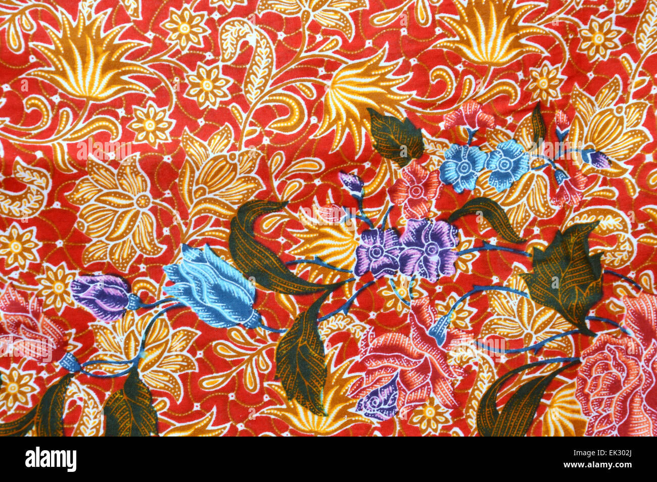 detailed patterns of Indonesia batik cloth Stock Photo - Alamy
