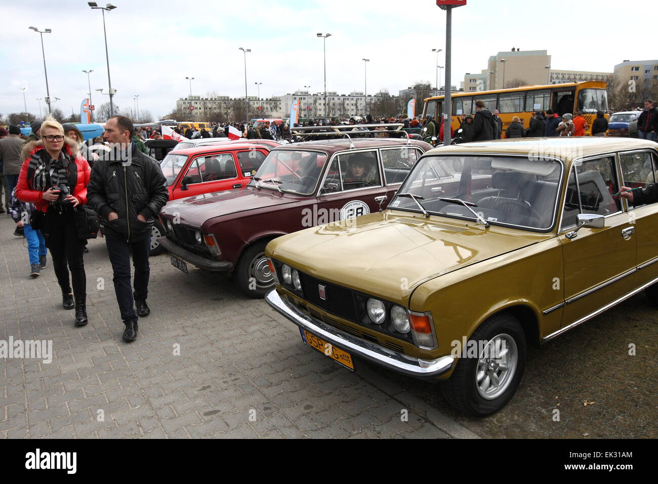 Gdansk, Poland. 6th April, 2015. Classic cars seazon opening in Gdansk ...