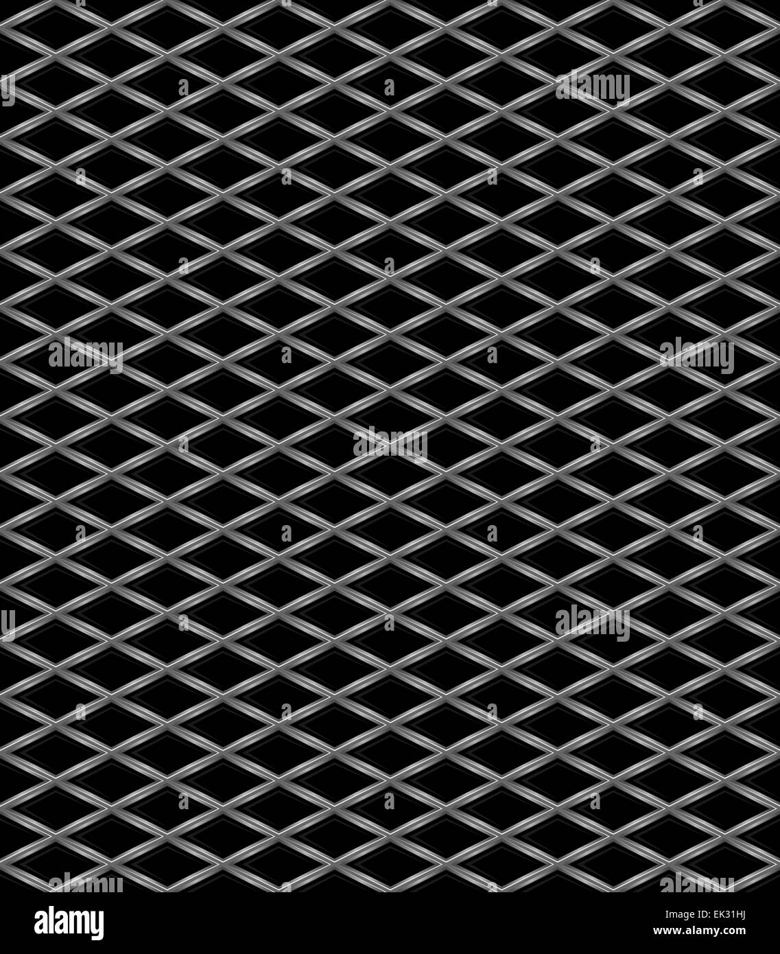Vector illustration of Metal grid seamless pattern Stock Photo - Alamy