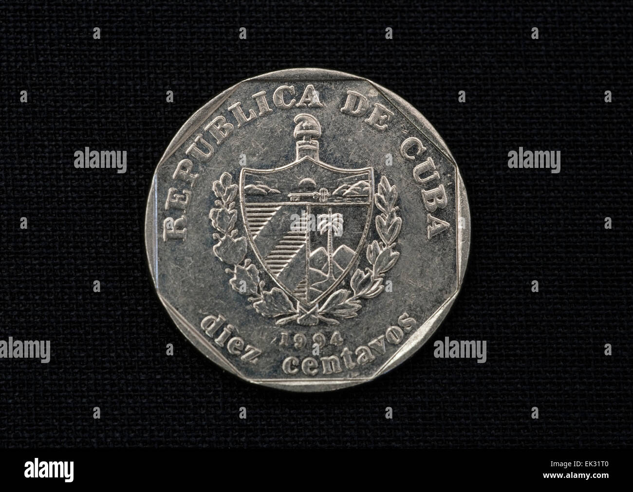 10 centavos coin, Cuba Stock Photo - Alamy
