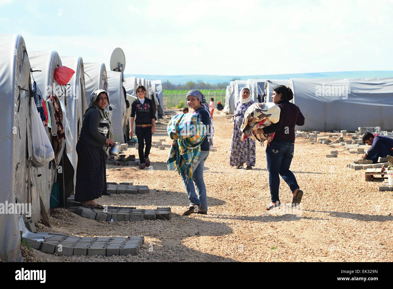 Refugees Camp Border High Resolution Stock Photography and Images - Alamy