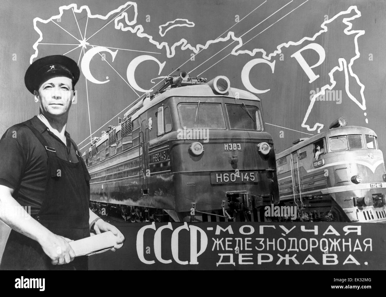 Ussr Propaganda Poster Black and White Stock Photos & Images - Alamy