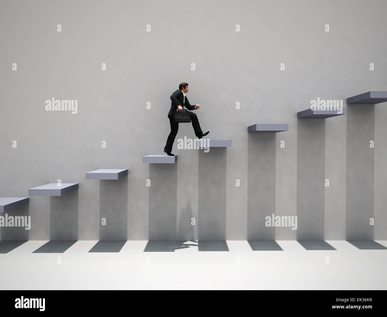 Business people running stairs hi-res stock photography and images - Alamy
