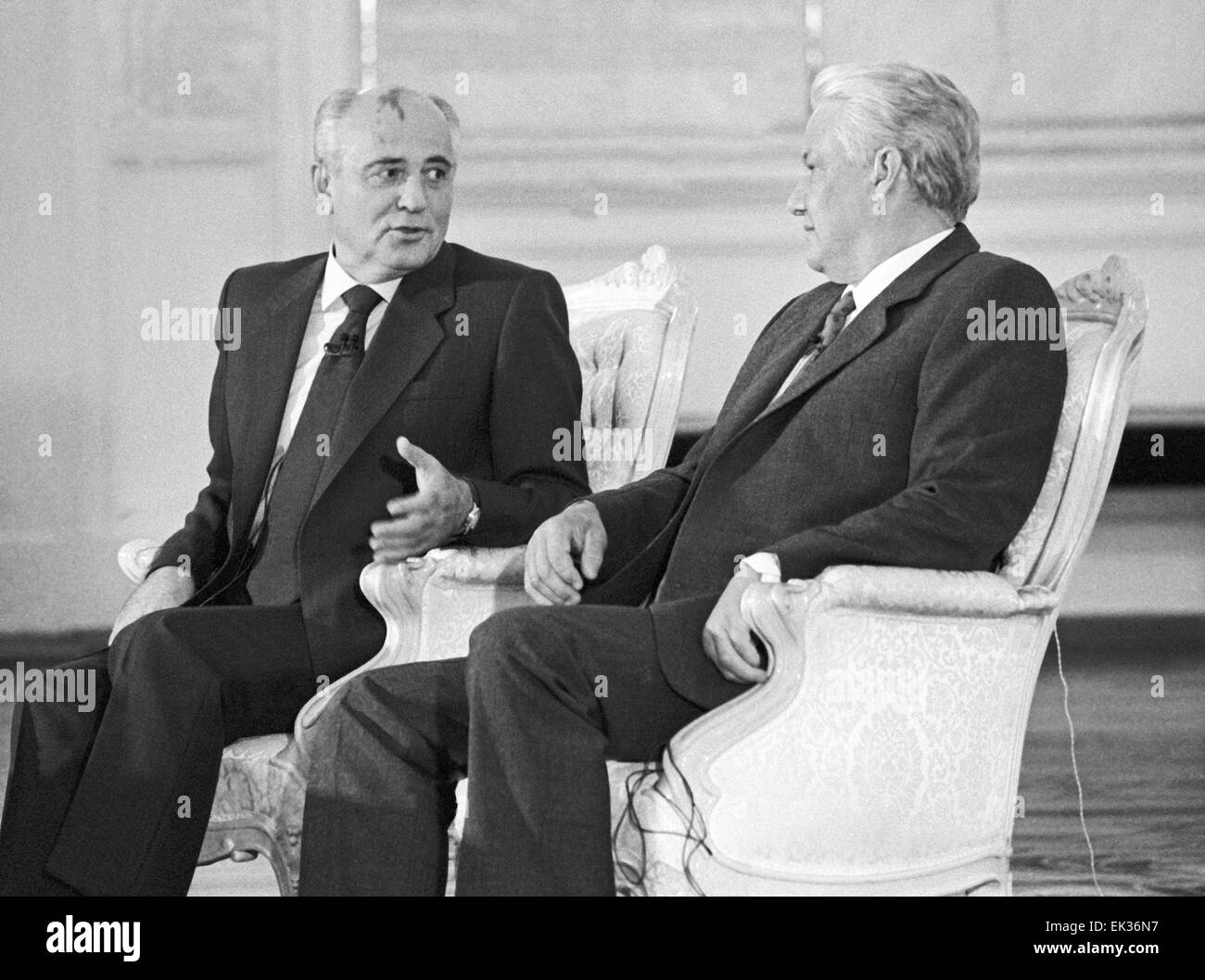 Gorbachev President Of Ussr Black and White Stock Photos & Images - Alamy
