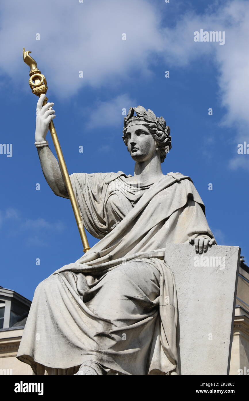 Statue of Justice in Paris Stock Photo - Alamy