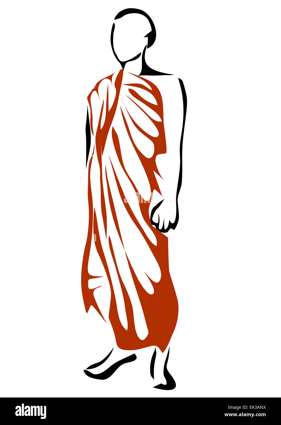 Monk buddhist monk Cut Out Stock Images & Pictures - Alamy