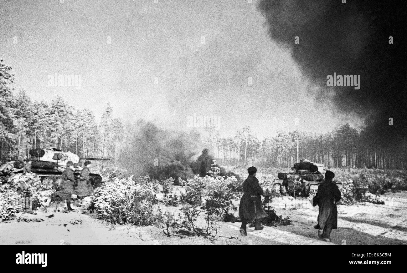 Soviet Soldiers 1944 Black and White Stock Photos & Images - Alamy
