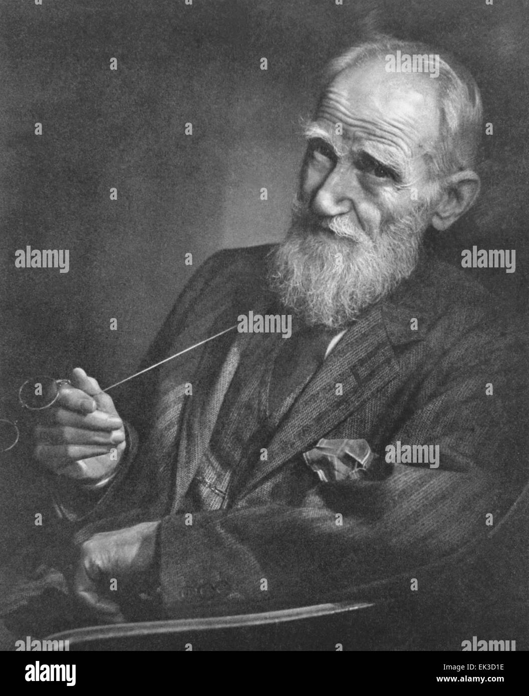 George Bernard Shaw British Playwright High Resolution Stock ...