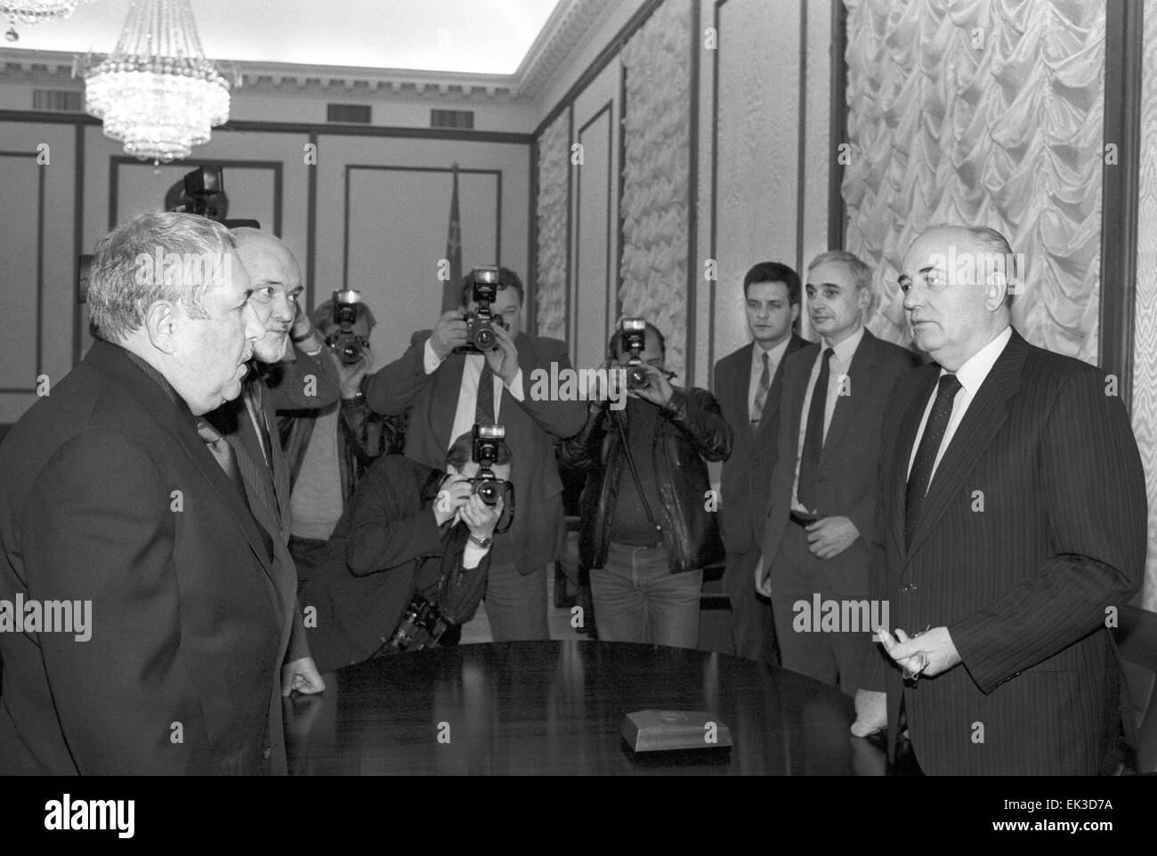 Soviet Leader Gorbachev Black and White Stock Photos & Images - Alamy