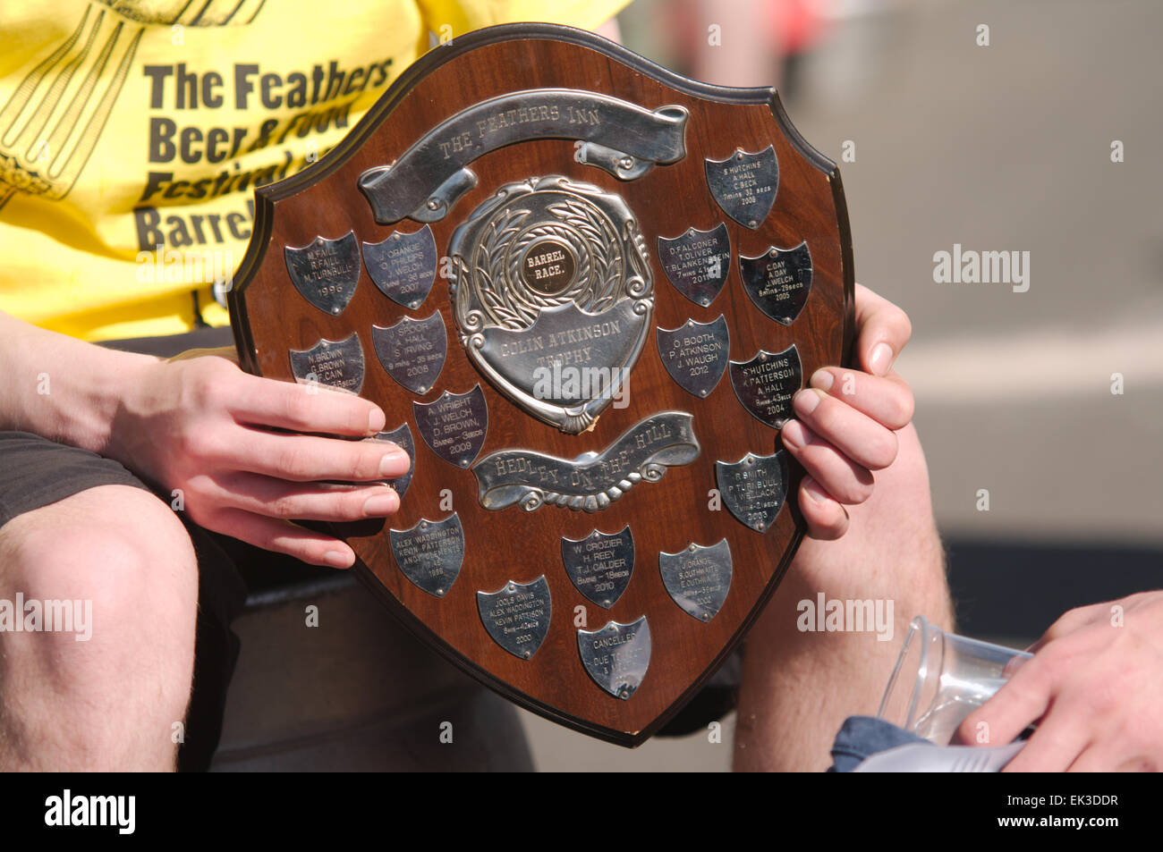 Hedley on the Hill, UK. 06 April, 2015. The Colin Atkinson Trophy which ...
