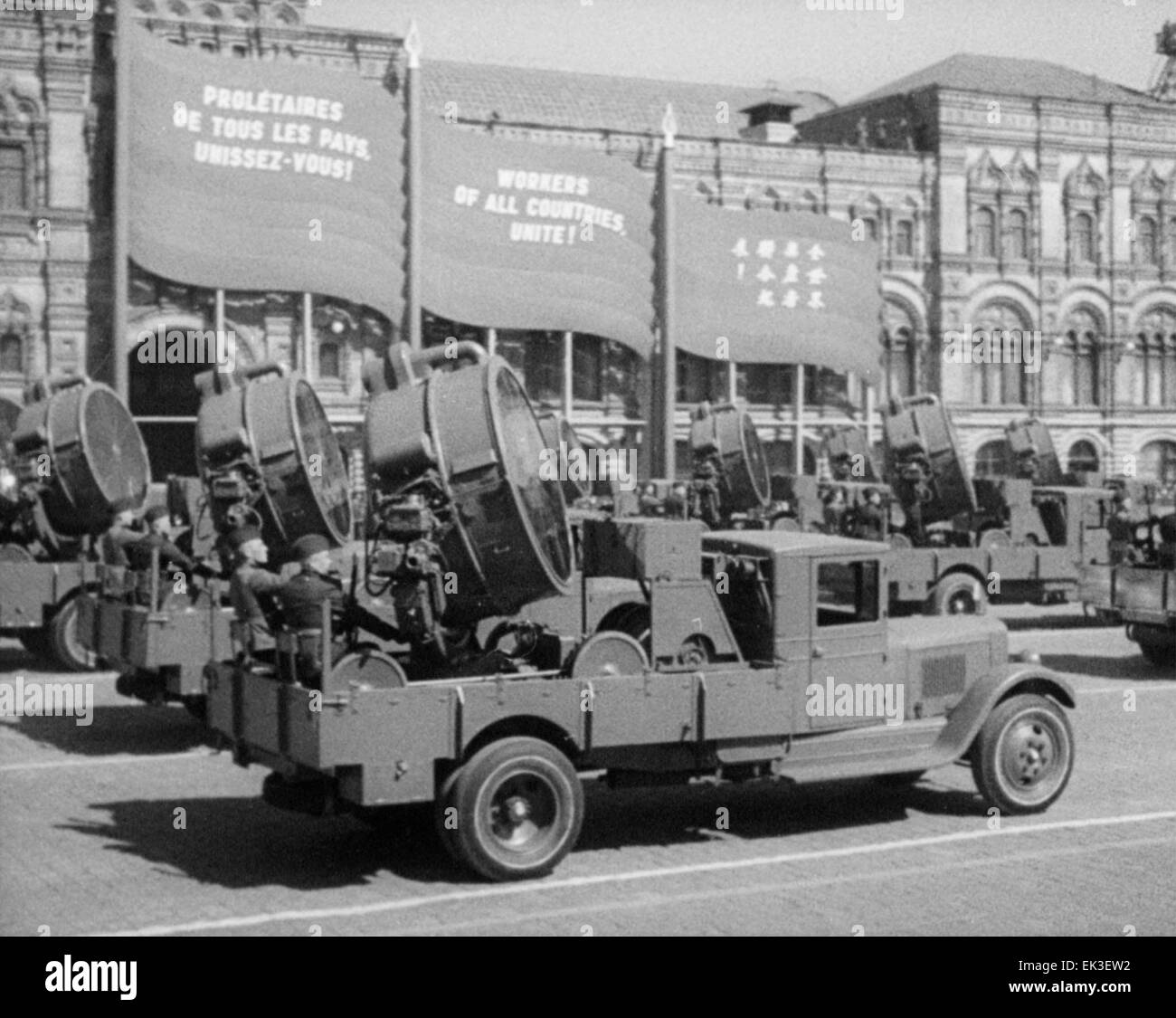 May Day Parade Moscow Black and White Stock Photos & Images - Alamy