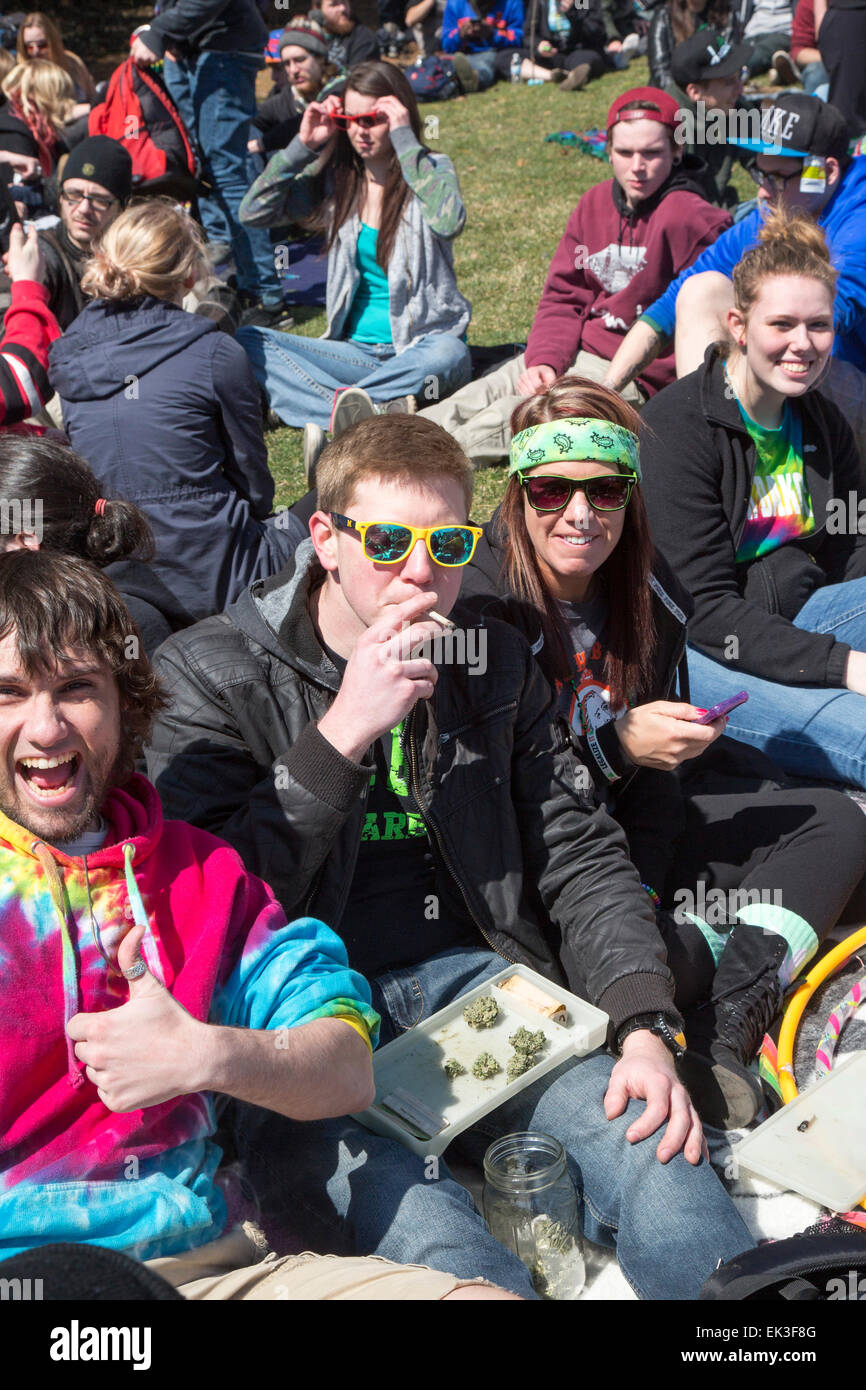 The annual Hash Bash at the University of Michigan, where a lot of ...