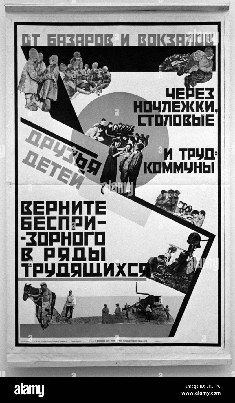 Poster Slogan Soviet Black and White Stock Photos & Images - Alamy