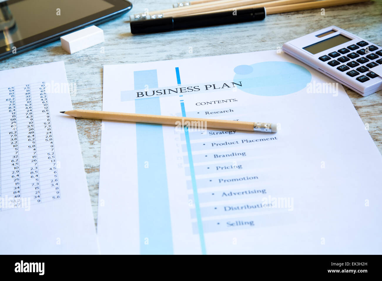 Presenting a Business Plan with a strategy to develop Stock Photo - Alamy