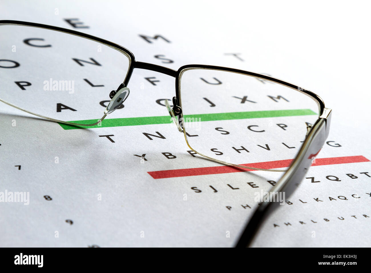 Eye check up chart hi-res stock photography and images - Alamy